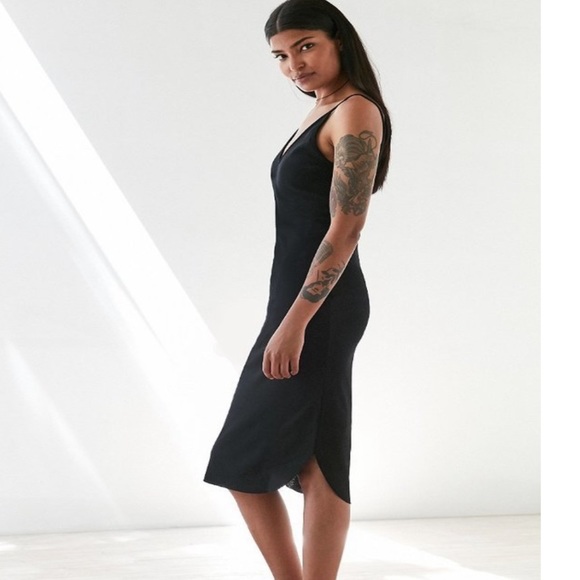 Sparkle & Fade | Dresses | Sparkle Fade Black Ribbed V Neck Dress Xs ...